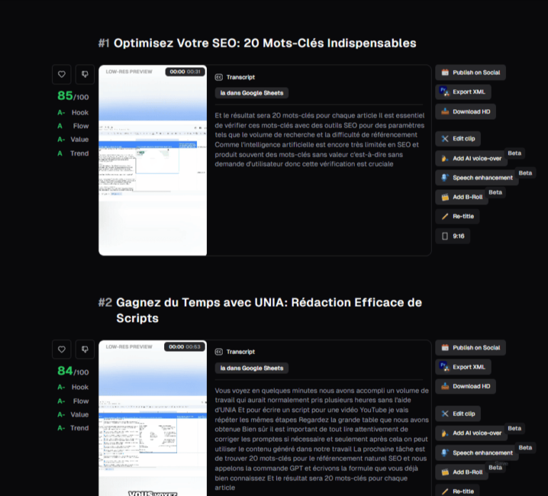 Opus Clip : Fonctionnalités, guide d’utilisation, alternatives.